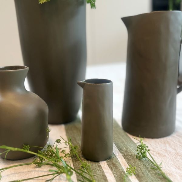 Flax Jug No Handle h13cm- Khaki – Flax Ceramics