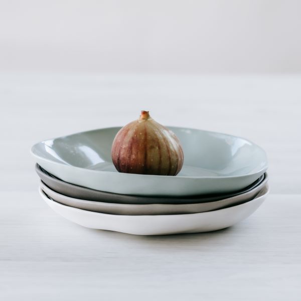 Flax Side Plate d16cm - Charcoal – Flax Ceramics